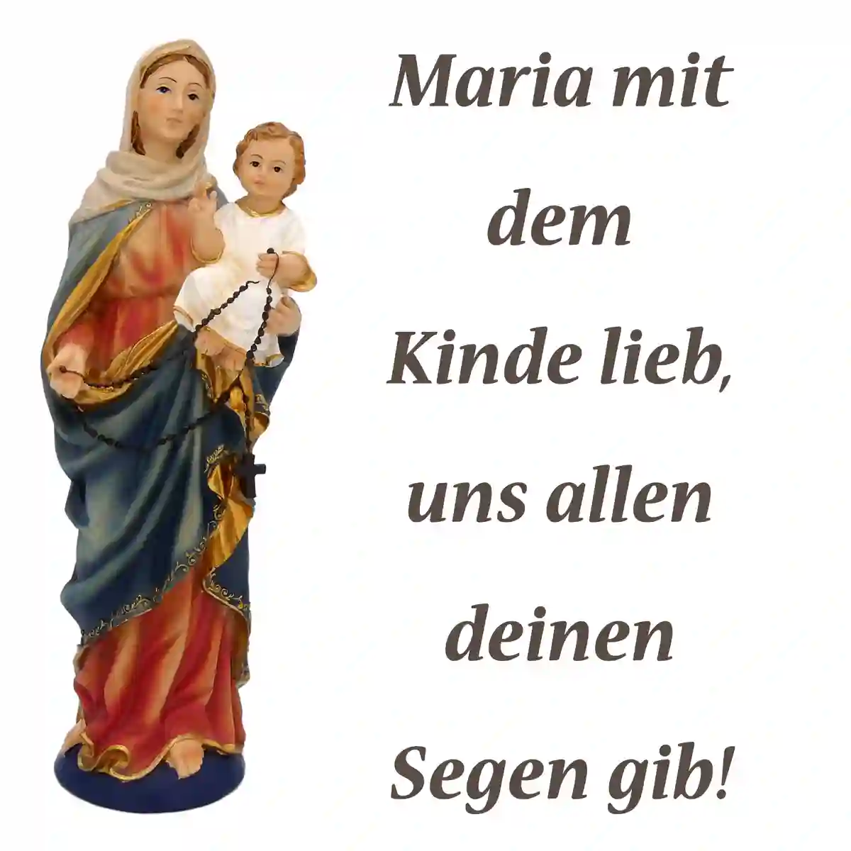 Aufkleber Heilige Maria Mit Kind 5 Cm • Katholische Devotionalien ...